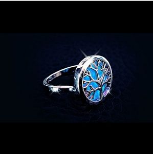 Jewelry | New Blue Opal Tree Of Life Silver Ring | Poshmark